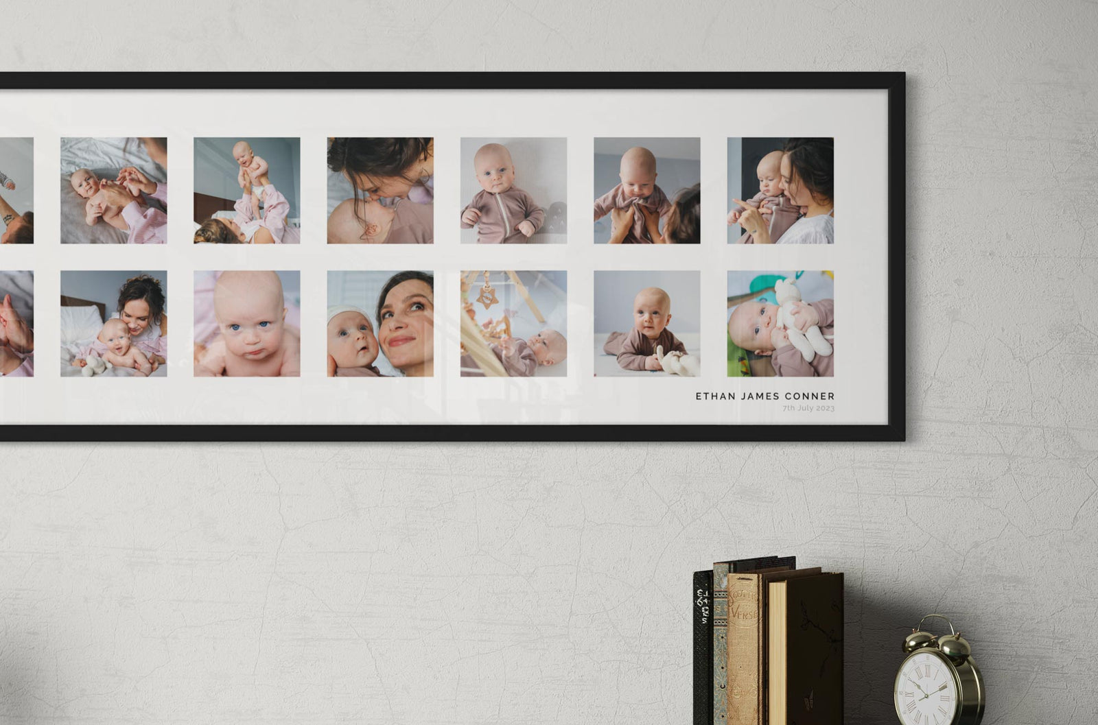 Panoramic Gallery Frame: Elevate Your Space with 14 Memories in One Frame