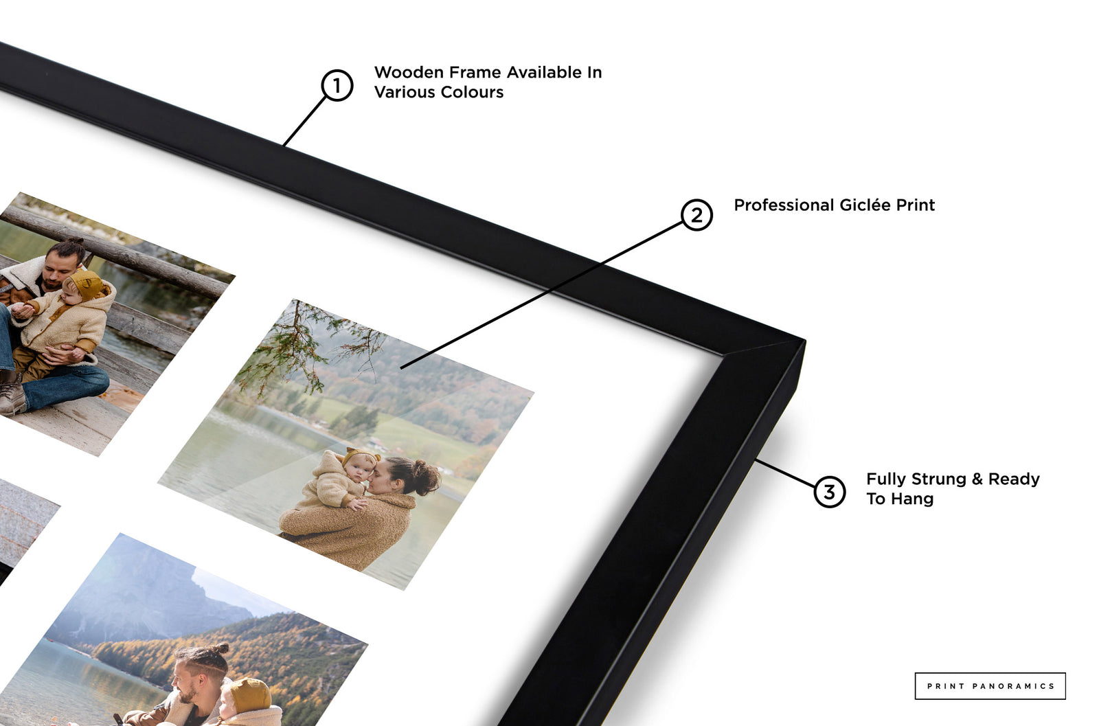 Panoramic Gallery Frame: Elevate Your Space with 14 Memories in One Frame