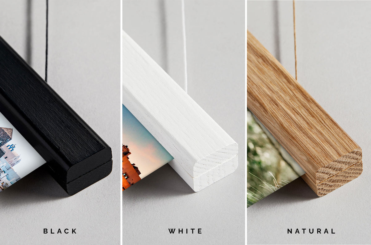 Memory Strip - Premium photo paper with hand crafted wooden hangers