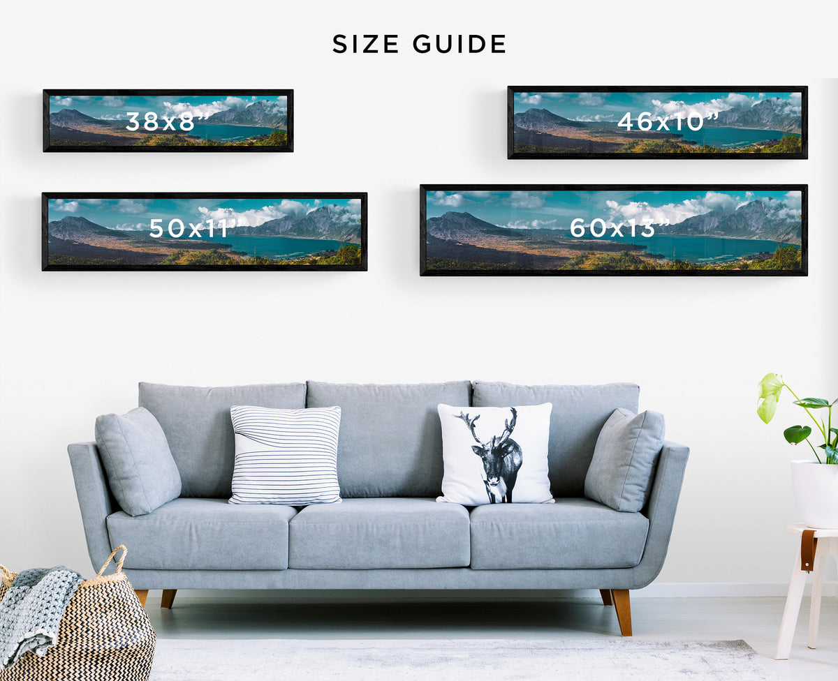Ultra Panoramic Floating Framed Canvas | Handmade Stunning Prints